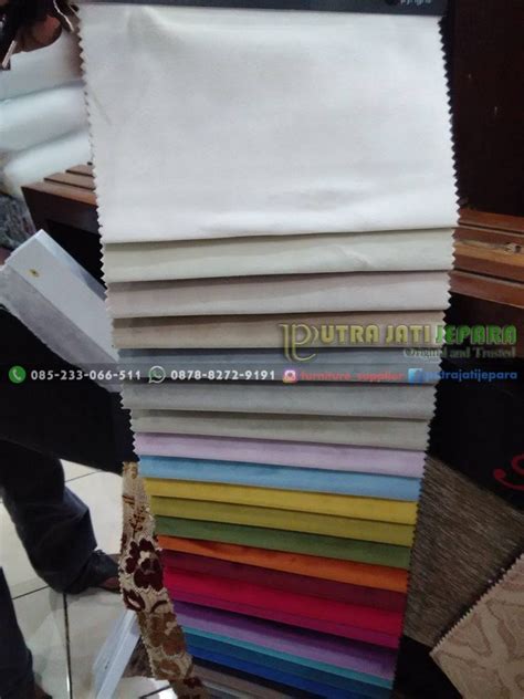Contoh Kain Bludru Jok Furniture Asto Jati Jepara