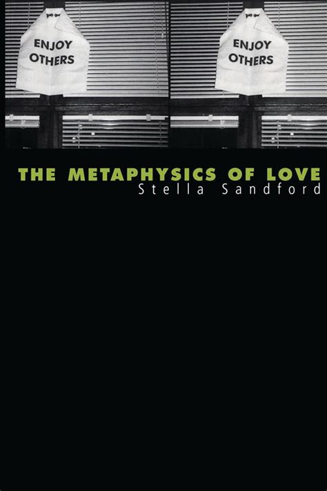 The Metaphysics Of Love Gender And Transcendence In Levinas Stella Sandford The Athlone Press