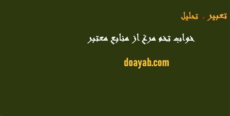 تعبیر و تحلیل خواب تخم مرغ از منابع معتبر دعایاب