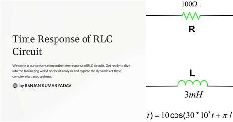 Time Response Of Rlc Circuit
