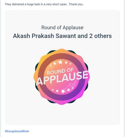Akash Sawant On Linkedin Appreciation Exceptionalwork Wipro