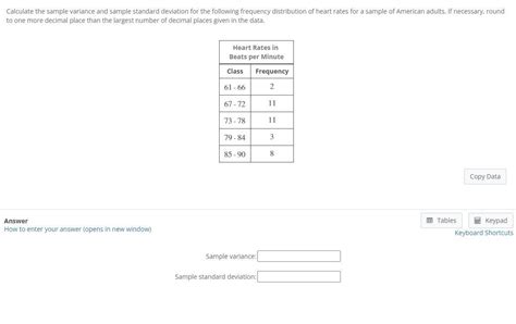 Solved Calculate The Sample Variance And Sample Standard