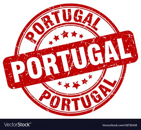 Portugal Stamp Royalty Free Vector Image Vectorstock