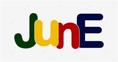 June Banner Clipart Png Images Colorful Banner With The Inscription