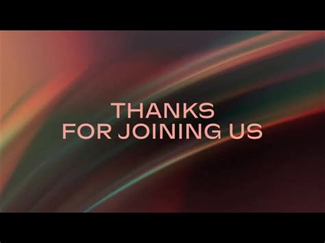 Dispersion Thanks For Joining Us Myk Worshiphouse Media