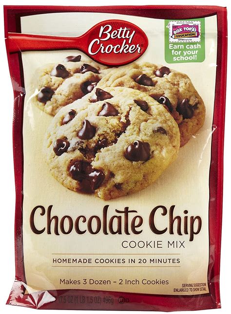 Betty Crocker Chocolate Chip Cookie Mix 17 5 Oz Walmart