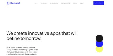 Blue Label Labs Mobile App Company