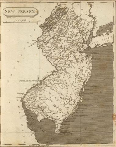 Old Historical City County And State Maps Of New Jersey