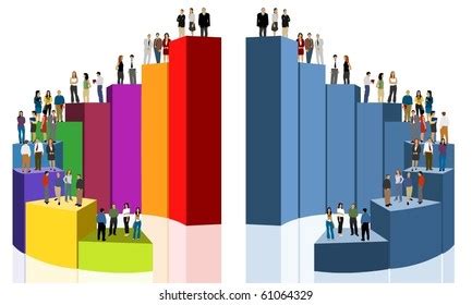 차트 상의 비즈니스 사용자 그룹 스톡 벡터로열티 프리 61064329 Shutterstock