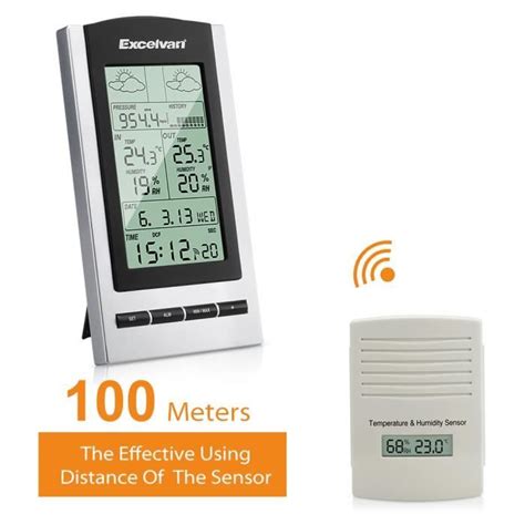 Excelvan WH Station Météo sans Fil Multifonctionnel avec Sonde
