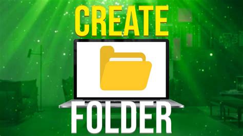 how to create folder in laptop easy youtube