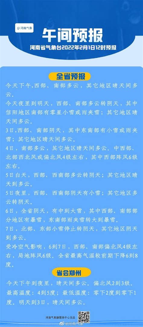 春节天气：初六河南将迎大范围雨雪，局部暴雪 大河新闻