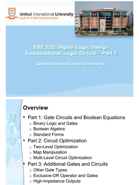 Dld 02 Comb Logic Circuit Part1 Pdf Boolean Algebra Teaching Mathematics