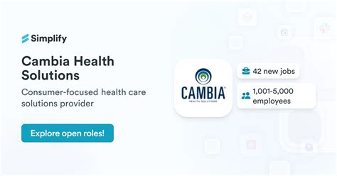 Jobs And Employment At Cambia Health Solutions Simplify Jobs