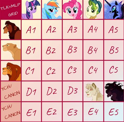 Tlk Mlp Grid By Schiatotlk On Deviantart