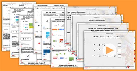 Mixed Age Year 5 And 6 Fractions Step 11 Resource Pack Classroom Secrets Classroom Secrets