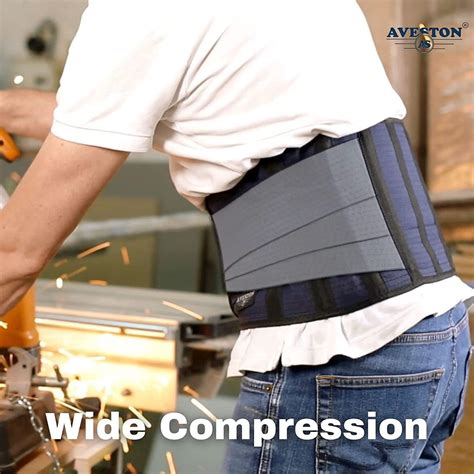 Aveston Lower Back Brace For Pain Relief Adjustable Lumbar Support