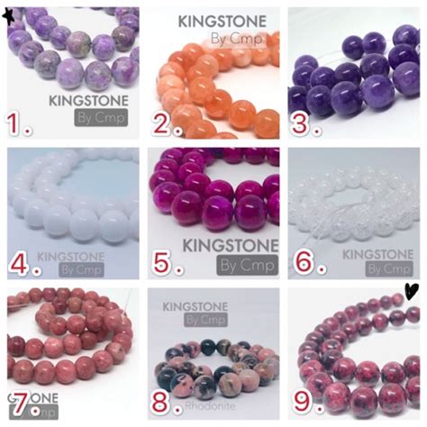 Lucky Stone หินนำโชค หินมงคล เสริมดวง ขนาด 8~10 และ 12 มิล แบบแพ็ค 10