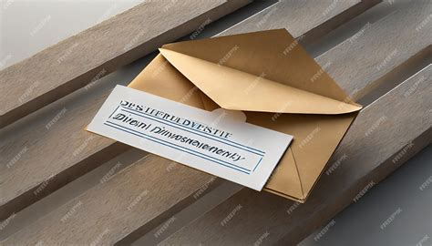 Premium Photo 3d Envelope And A Sheet With A Declaration Of Delivery