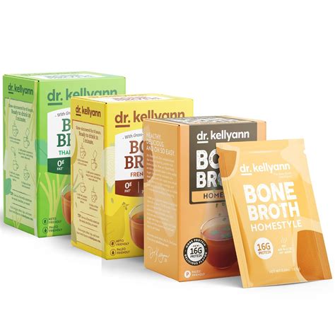 Dr Kellyann Bone Broth Collagen Powder Packets Variety