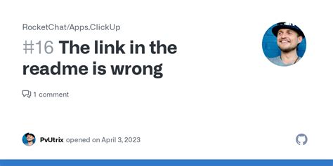The Link In The Readme Is Wrong · Issue 16 · Rocketchatappsclickup