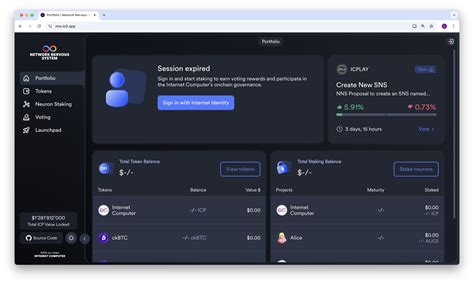 How Can I Log Into The Nns Dapp Internet Computer