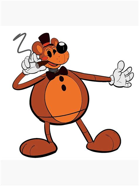 Toy Freddy Smoking 30s Cartoon Poster By Botheredrabbit Redbubble