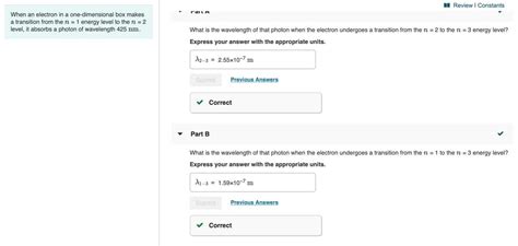 Solved m Review Constants ΓαιιΗ When an electron in a Chegg com