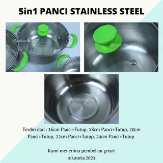 Jual BMW PANCI SET TUTUP KACA 10 PCS PANCI KUAH SETAINLESS PANCI SET