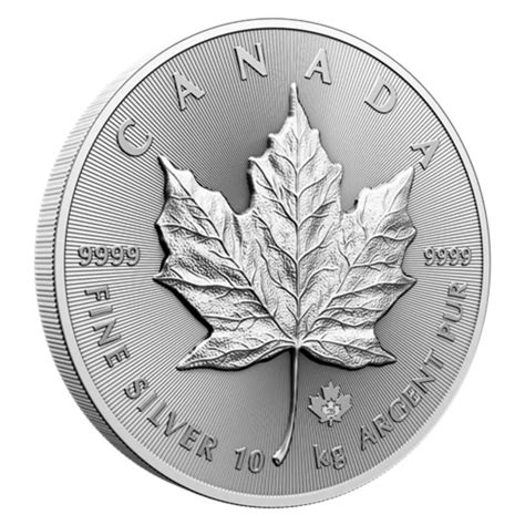 2025 Canada 10 Kilo 99 99 Silver Big Silver Maple Leaf Mygold