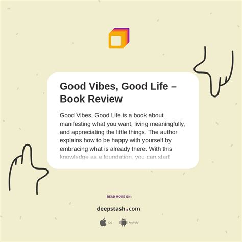 Good Vibes, Good Life – Book Review - Deepstash
