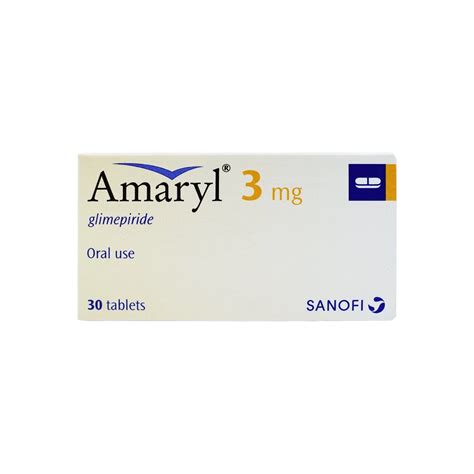 Amaryl 3 Mg Tab 30 S