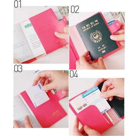 Ribbon Rfid Blocking Passport Holder Cover No Skimming