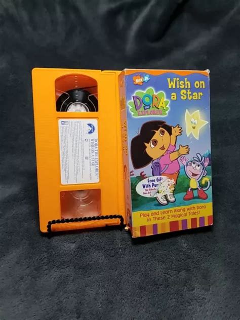 Dora The Explorer Wish On A Star Vhs 2001 Nick Jr Nickelodeon ~ Orange