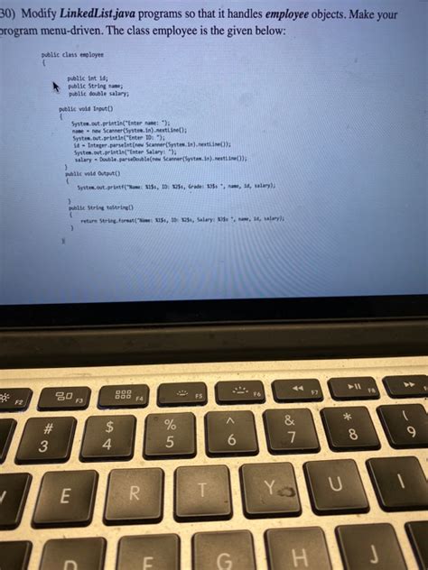 solved 30 modify linkedlist java programs so that it