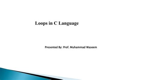 While Loopdo While Loop For Loop Pptx Programming Languages