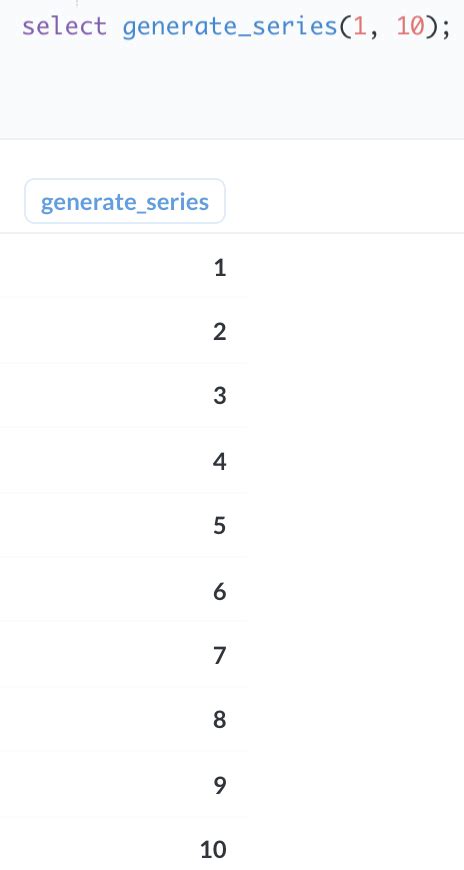 Generate Series Surena