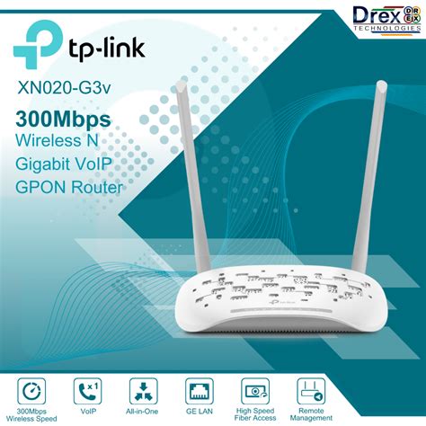 Tp Link Xn020 G3v 300mbps Wireless N Gigabit Voip Gpon Router Shopee Philippines