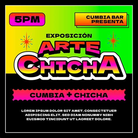 Ilustración De Texto De Arte Chicha Vector Gratis