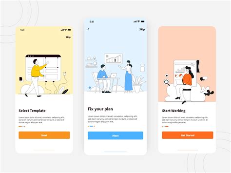 Onboarding Mobile App Design On Behance Onboarding Mobile App Design On Behance
