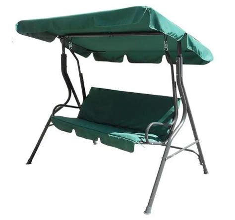 ᐉ Гойдалка садова Relax 3 х місна з навісом і матрацом до 240 кг Green • Краща ціна в Києві