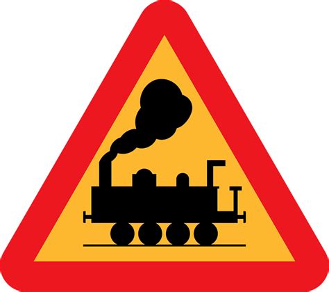 철도 건널목 철길 앞 Roadsign 도 · Pixabay의 무료 벡터 그래픽