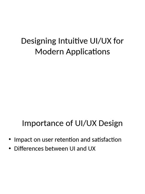 Designingintuitiveuiuxformodernapplications Pdf