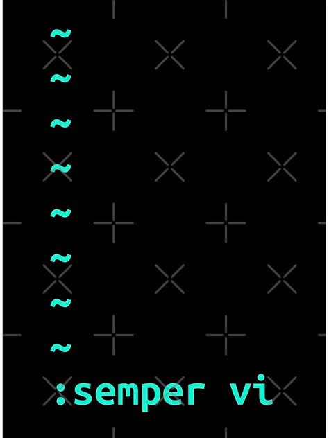 Semper Vi Terminal Art Aqua Text Poster For Sale By Ehwood2021