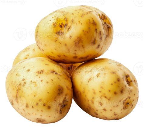 Fresh Potatoes Stacked On White Cut Out Stock 50481383 Png