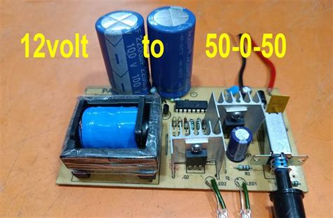 12 Volt To 50 0 50 Voltage Inverter Circuit Diagram