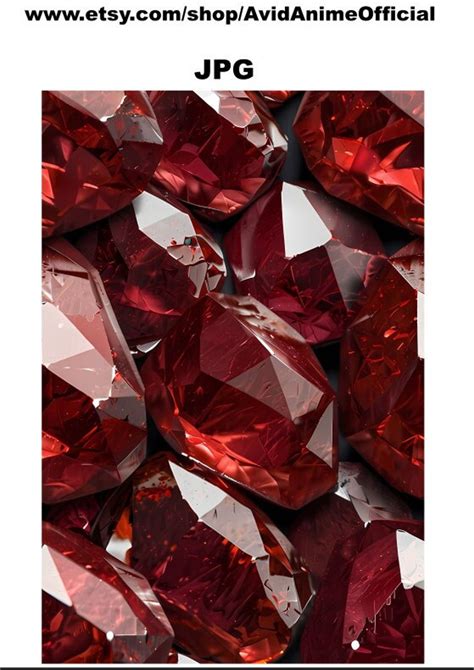 Ruby Pattern 3d Illustration Printable Wallpaper Digital Image Ruby Pattern 3d Illustration Printable Wallpaper Digital Image