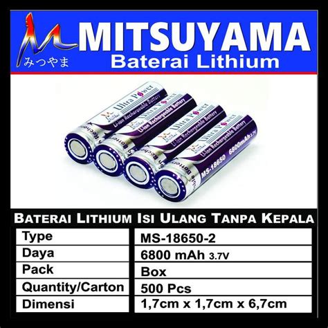 Jual Baterai Vapor 18650 Batere Rokok Elektrik Batre Senter