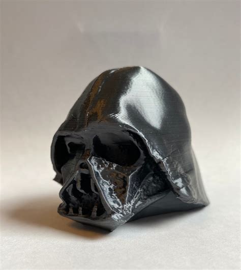 Darth Vader Melted Mask 3d Printed Pla Filament Silk Bust Fan Art Etsy