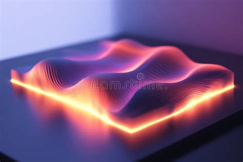 Visual Representation Of Sound Waves In Vibrant Colors And Smooth Contours Stock Illustration
